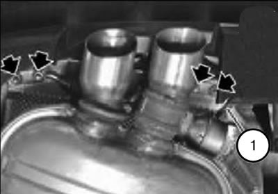 Exhaust system assembly (Engine M54 and N52 K) (BMW X3 E83 2003-2010 ...