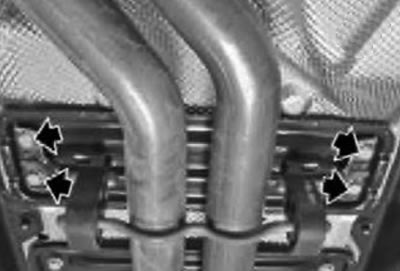 Exhaust system assembly (Engine M54 and N52 K) (BMW X3 E83 2003-2010 ...