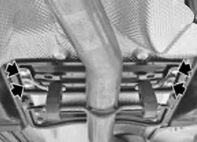 Exhaust system assembly (N46 engine) (BMW X3 E83 2003-2010: Power unit ...